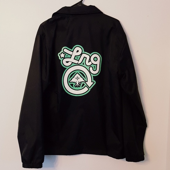 Lrg | Jackets & Coats | Lrg Logo Windbreaker Black New | Poshmark
